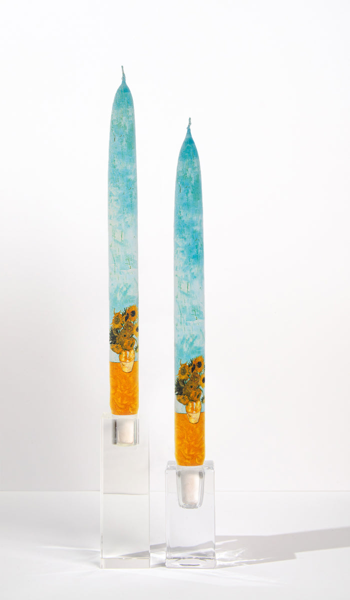 Vincent van Gogh - Sunflowers - Set of 2 Taper Candles | Flatyz Online