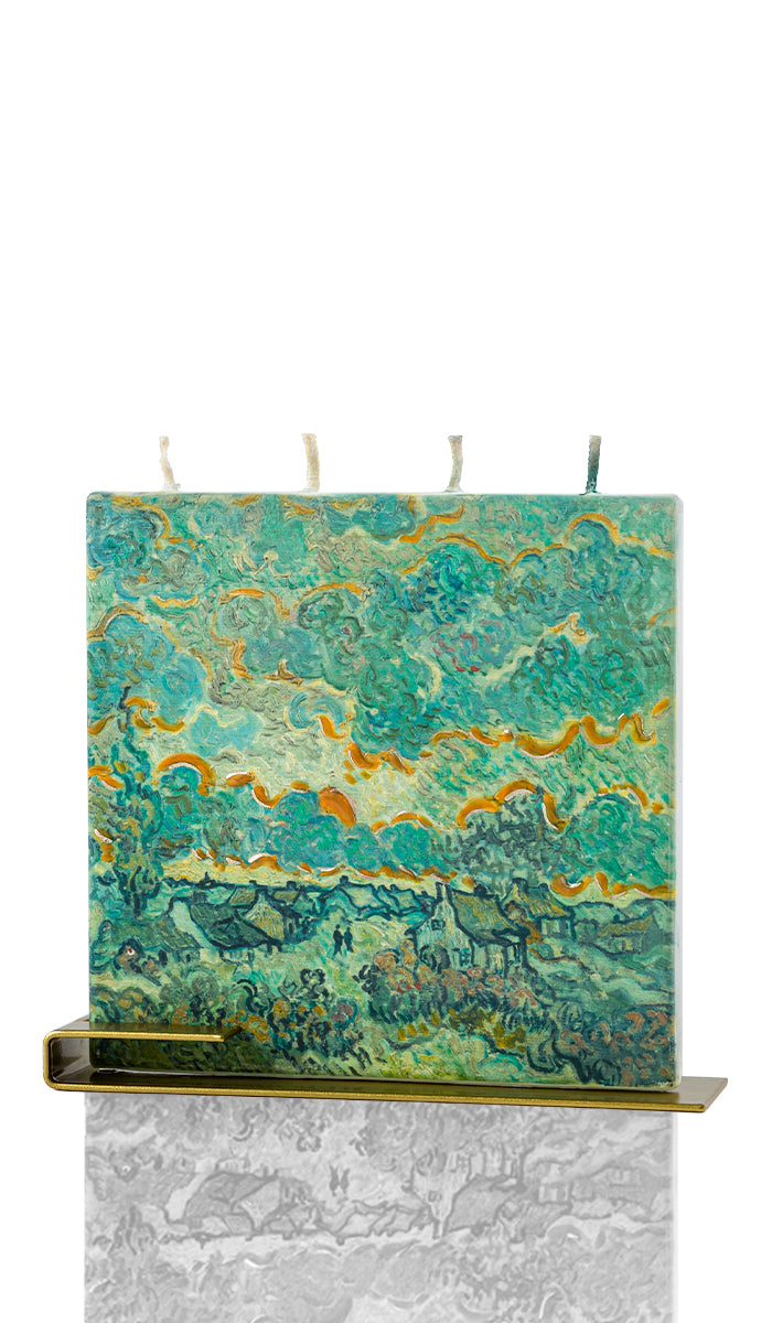 Vincent van Gogh - Herinnering aan Brabant, 4-Wick Hand-Painted Candle ...