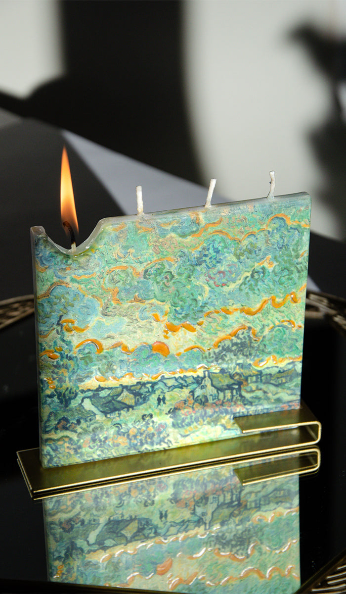 Vincent van Gogh - Herinnering aan Brabant, 4-Wick Hand-Painted Candle ...