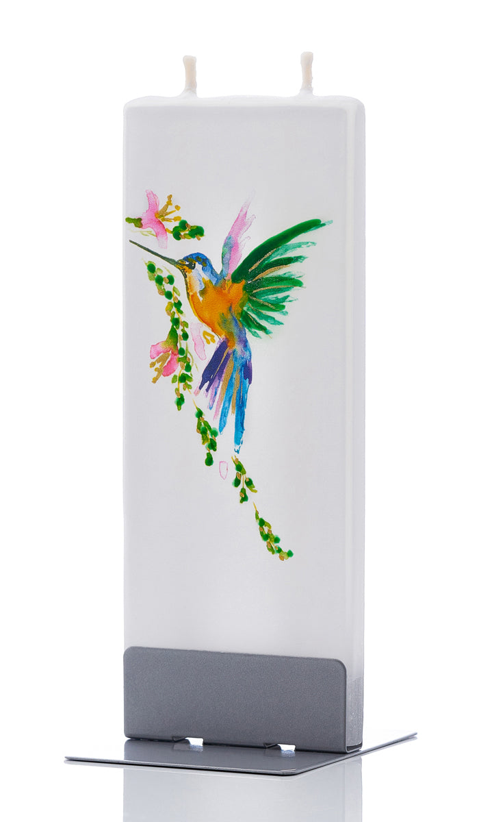 Nature Hummingbird Painted Candle | Unique Scentless | Flatyz | Flatyz ...